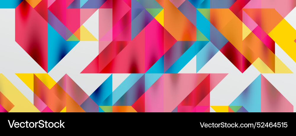 Tech minimal overlapping triangle shapes elements Vector Image