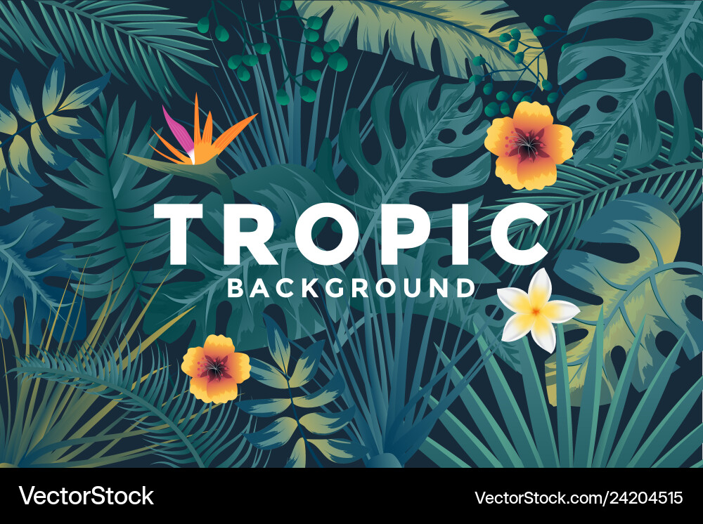 Tropical background 2 Royalty Free Vector Image