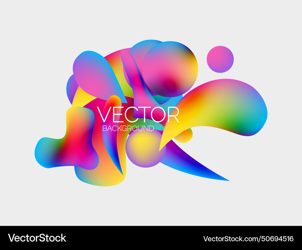 Abstract liquid bubble background Royalty Free Vector Image
