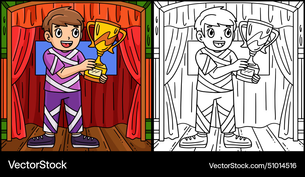 Cheerleading cheerleader boy trophy Royalty Free Vector