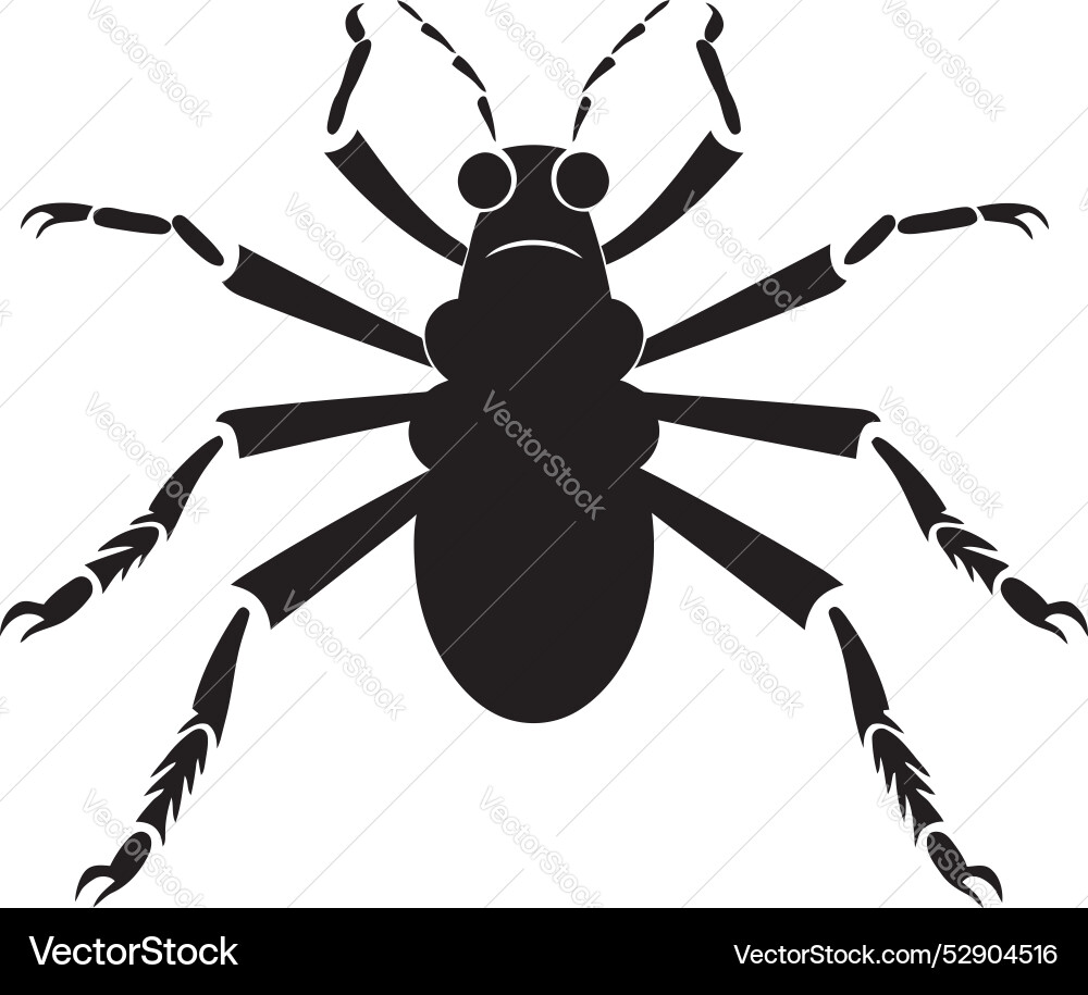 Flea logo the control infestation Royalty Free Vector Image