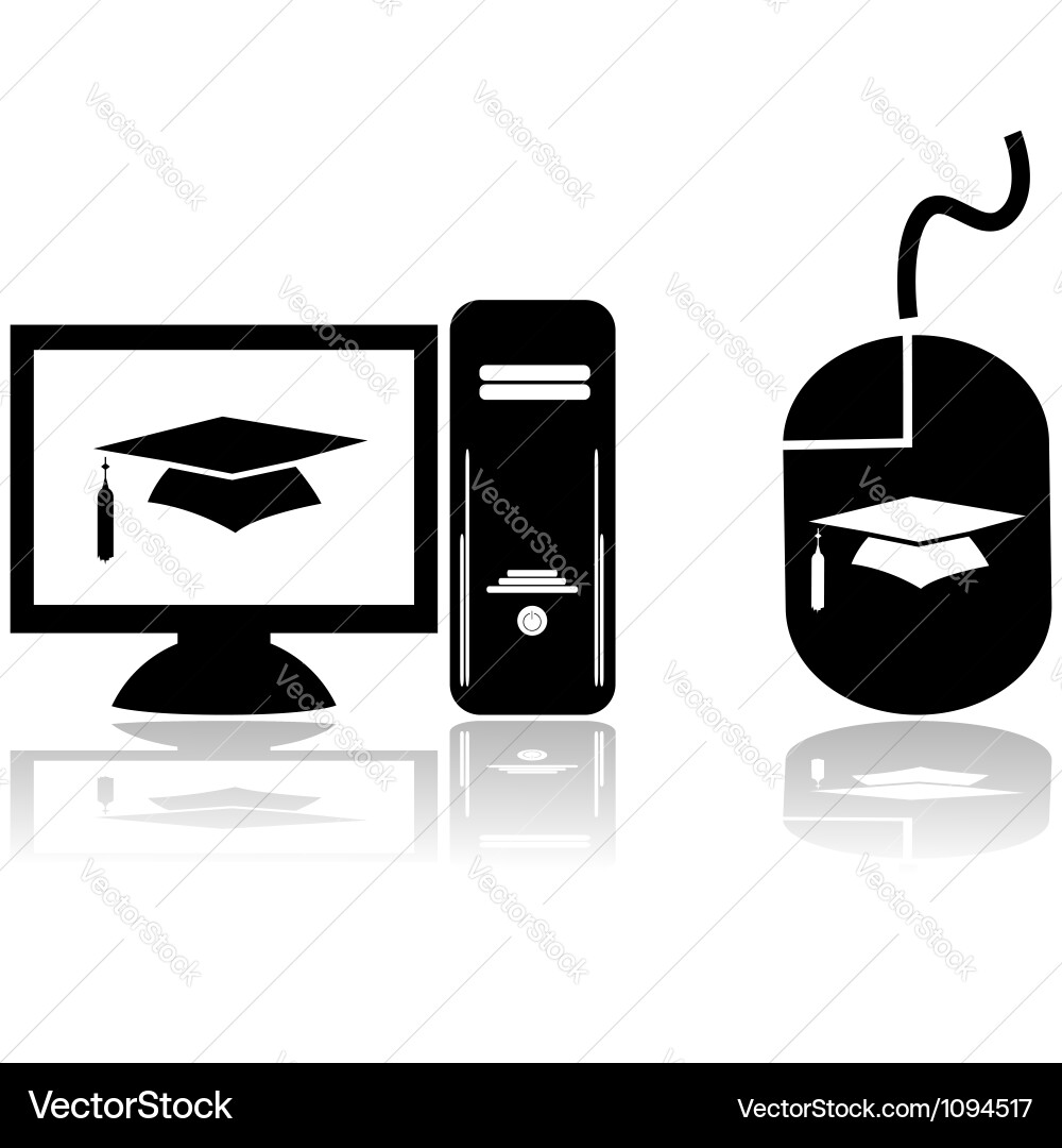 Distance learning Royalty Free Vector Image - VectorStock
