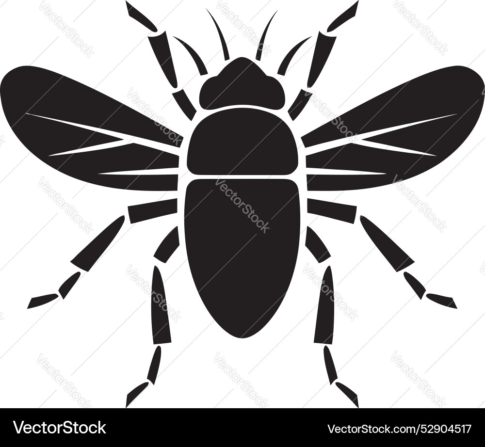 Flea logo the infestation treatment Royalty Free Vector