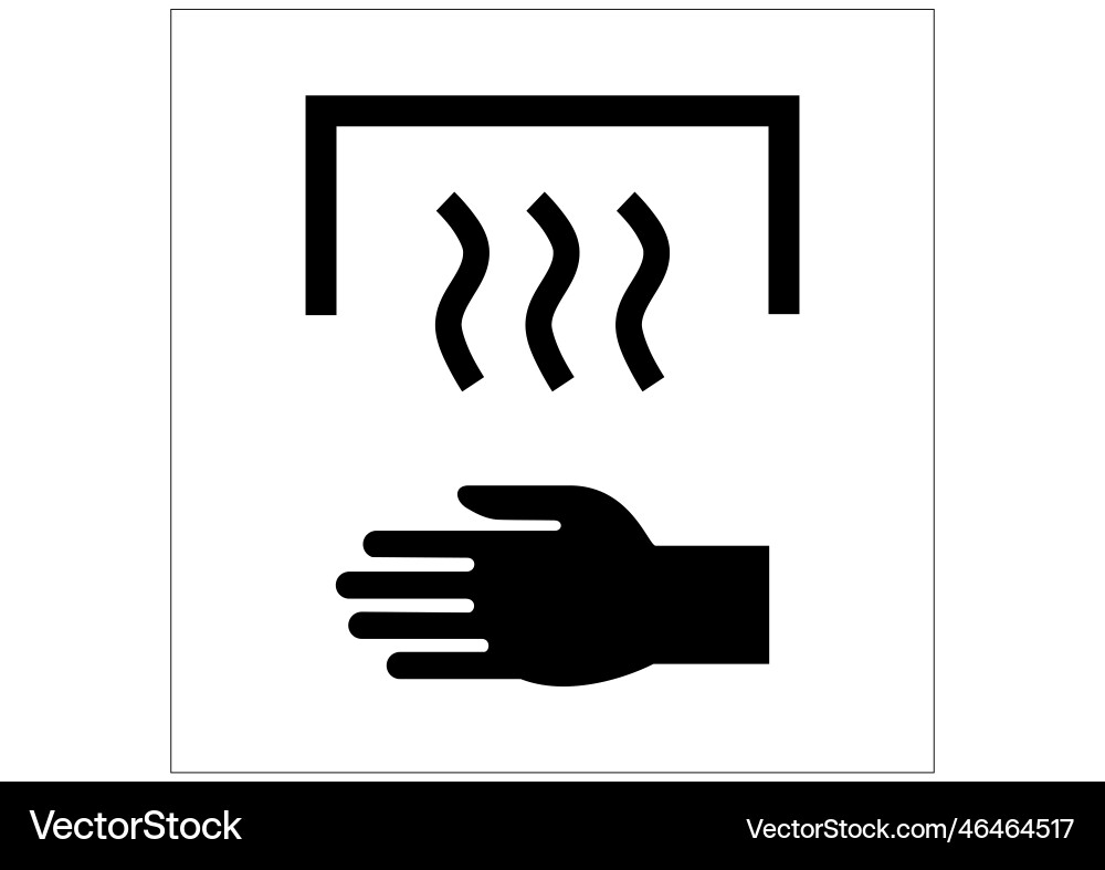 Hand dryer Royalty Free Vector Image - VectorStock