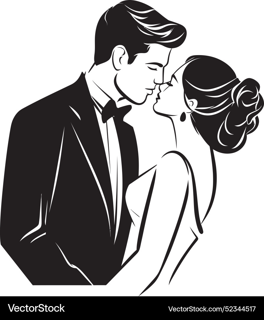 Linear serenade inked romance series compilation Vector Image