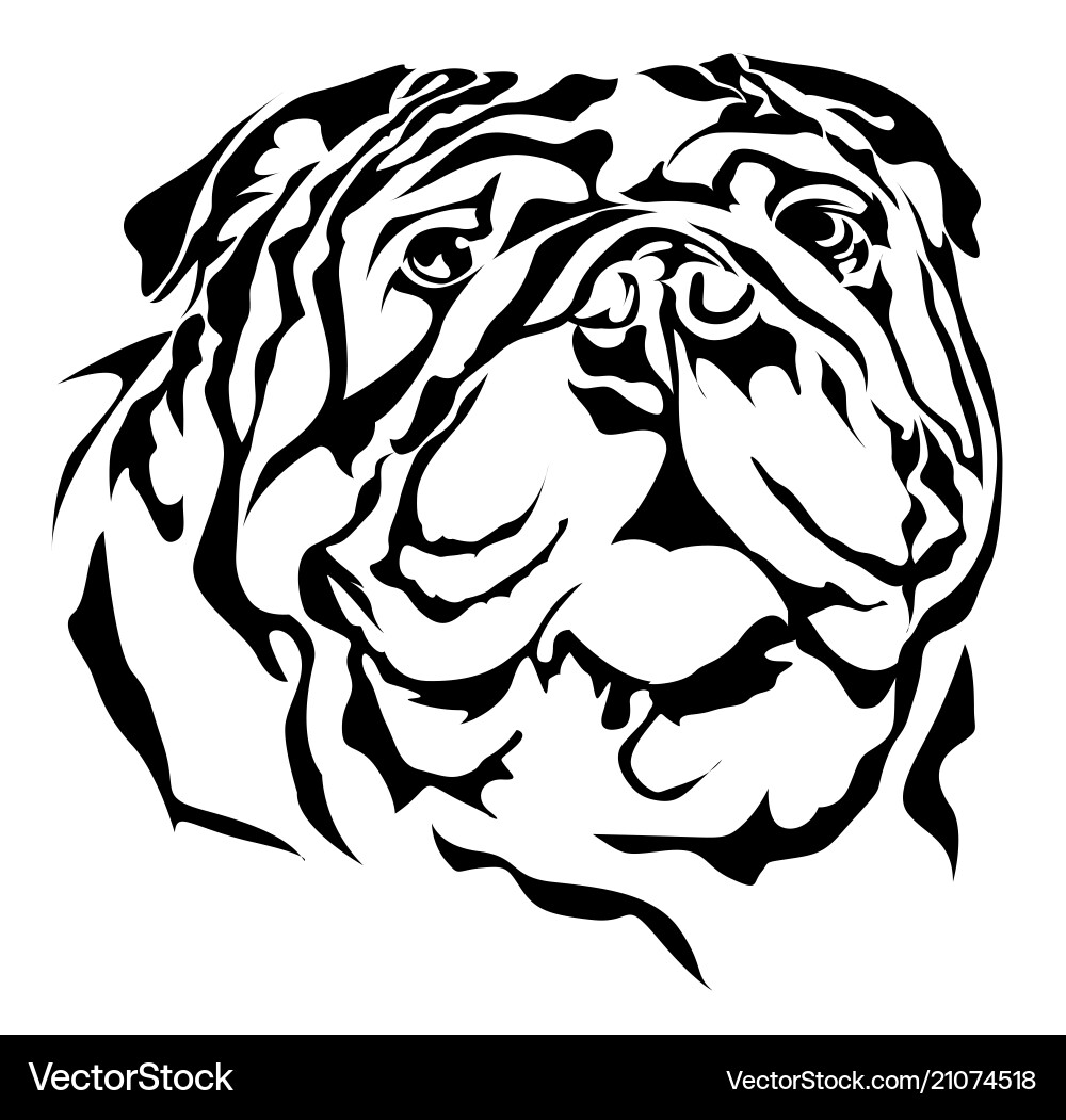 Bulldog Royalty Free Vector Image - VectorStock