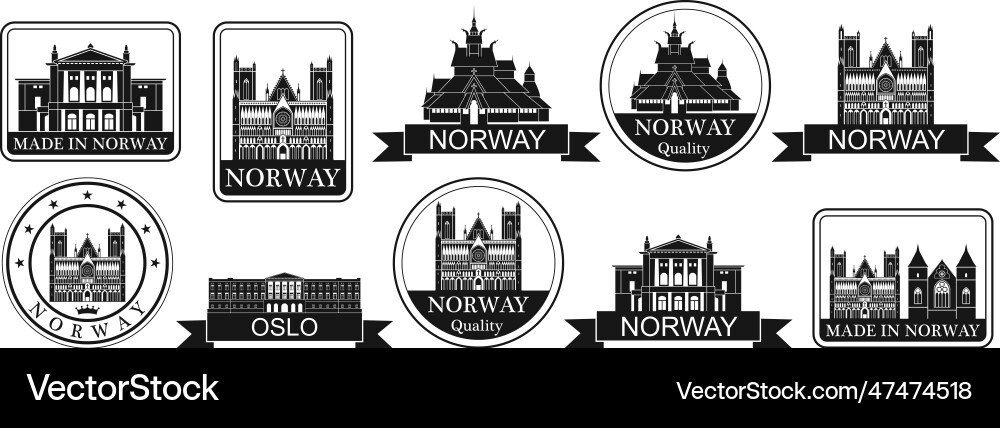 Norway Royalty Free Vector Image - VectorStock