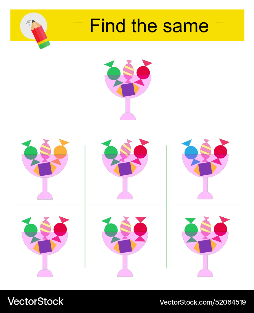 Puzzle game for kids task development Royalty Free Vector