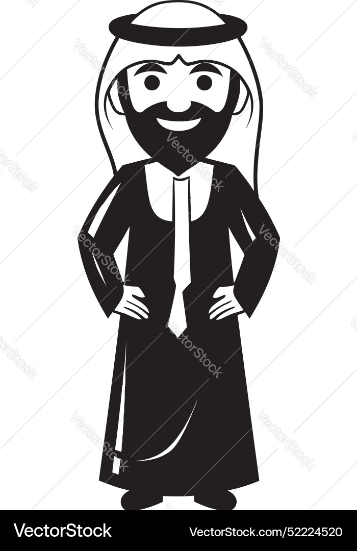 Arabic essence black logo design with striking Vector Image