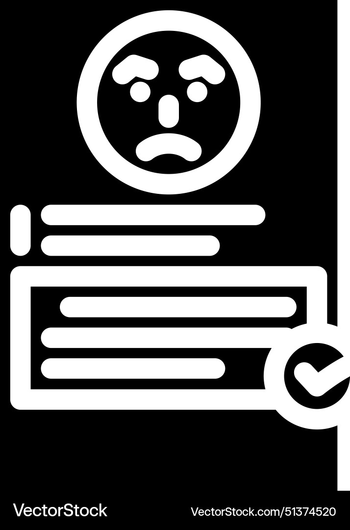 Complaint resolution business process glyph icon Vector Image