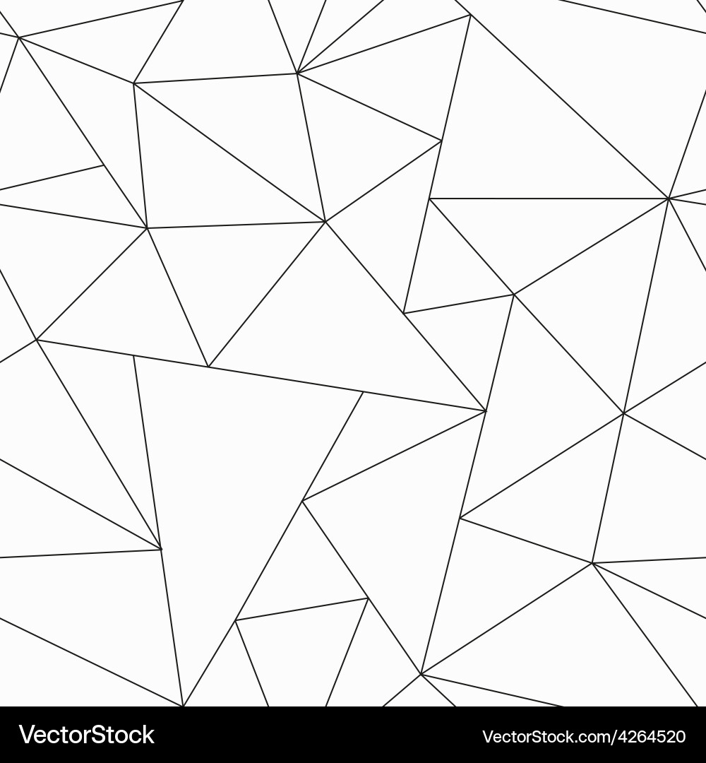 Monochrome triangle seamless pattern Royalty Free Vector