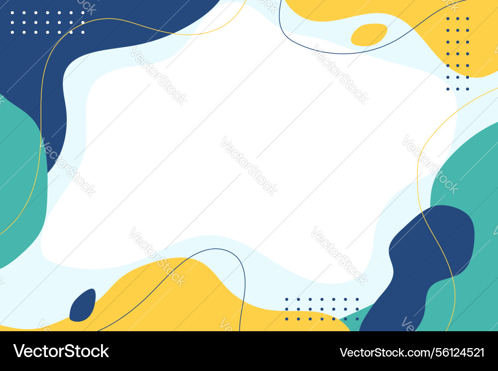Hand drawn flat design abstract background Vector Image