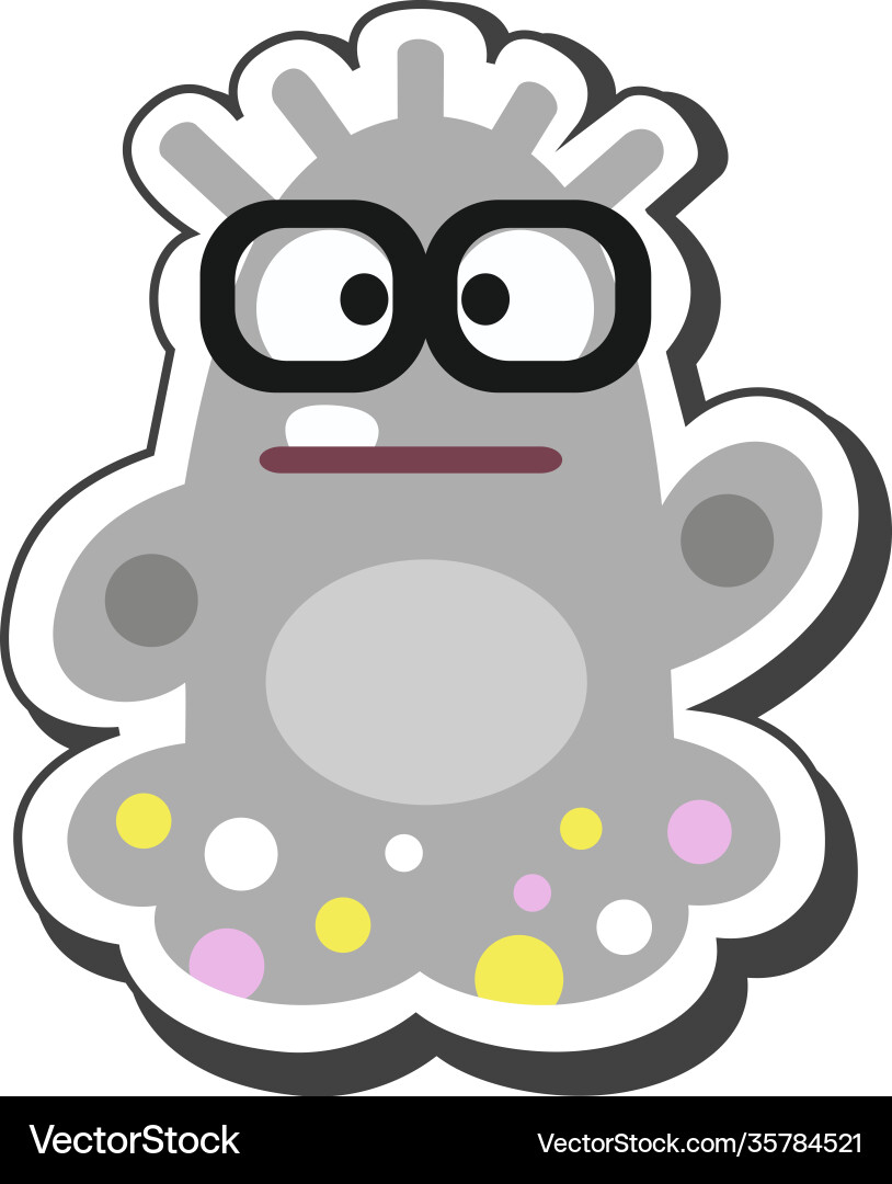 Monster cartoon icon Royalty Free Vector Image