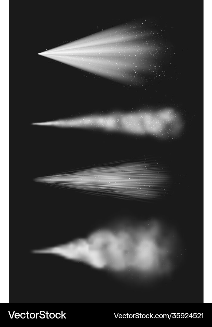 Realistic Water Vapor Spray Royalty Free Vector Image