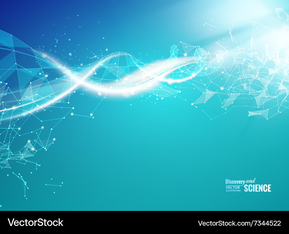Dna Molecular Connection Royalty Free Vector Image