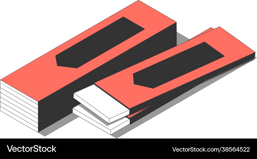 Isometric Chewing Gum Sticks Royalty Free Vector Image
