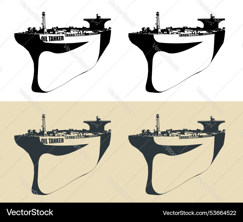 Oil tanker ship Royalty Free Vector Image - VectorStock