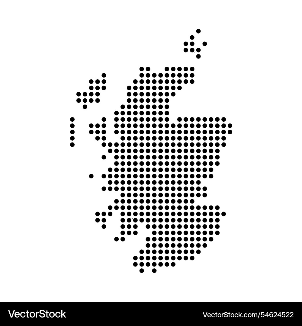 Scotland map icon Royalty Free Vector Image - VectorStock
