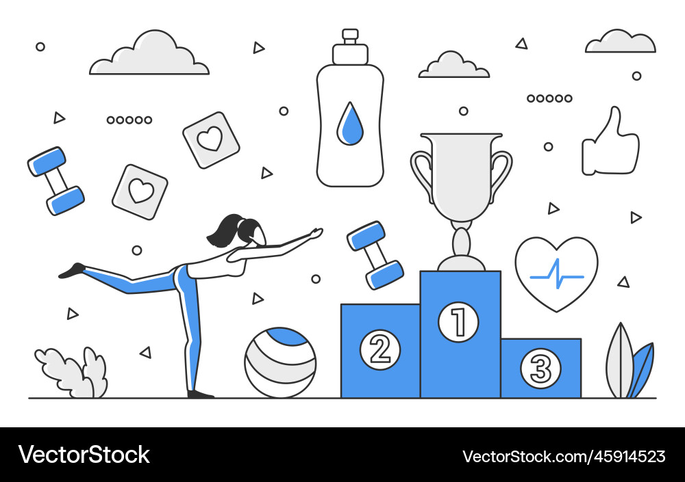 Best sport champion Royalty Free Vector Image - VectorStock