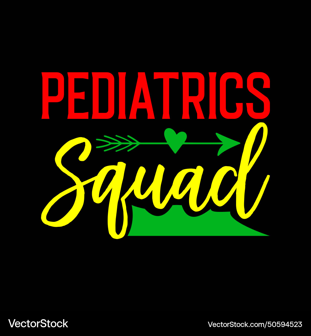 Pediatrics squad peds registered nurse Royalty Free Vector
