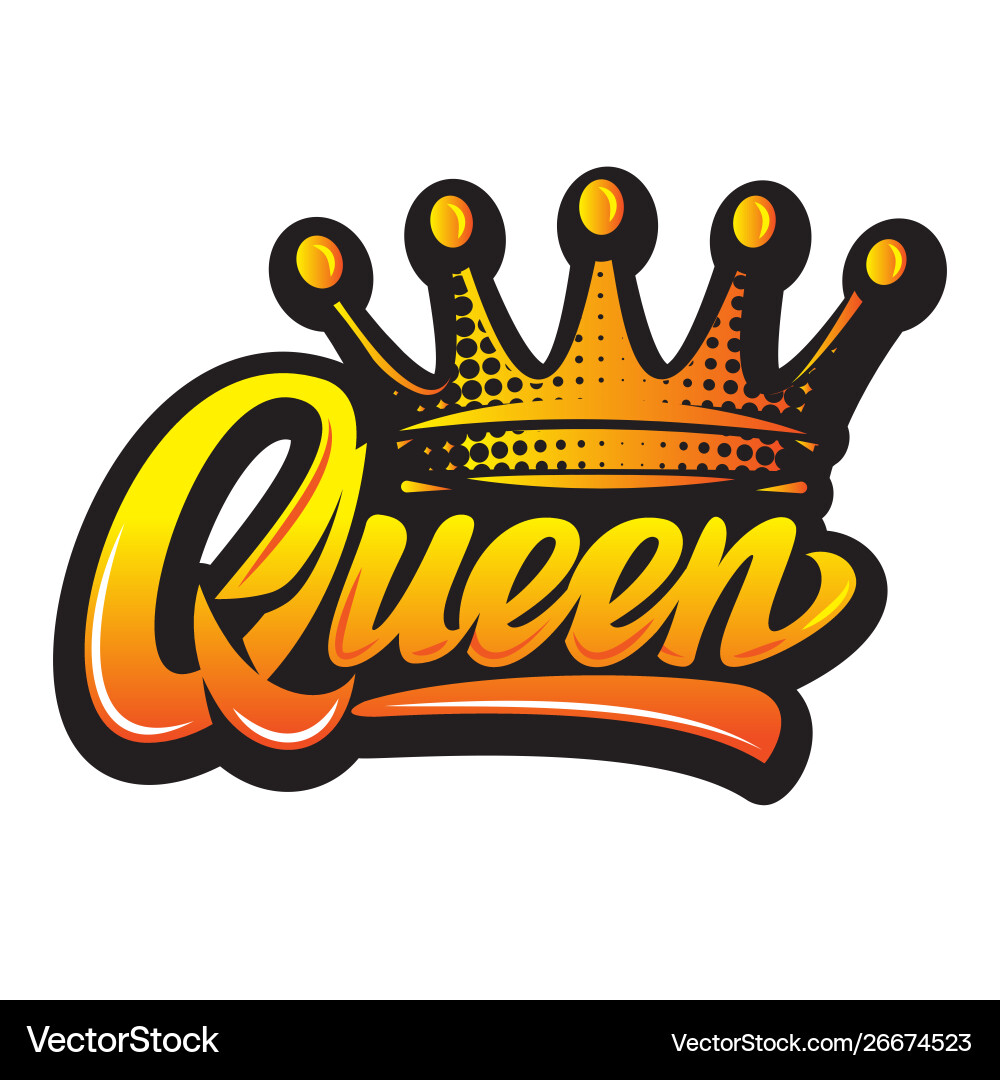 Royal Crown Calligraphy Royalty Free Vector Image