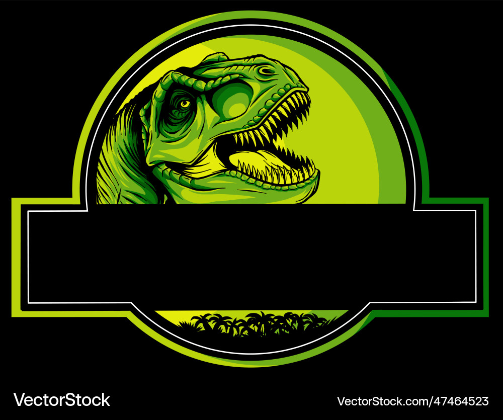 Tyrannosaurus Rex Logo Royalty Free Vector Image