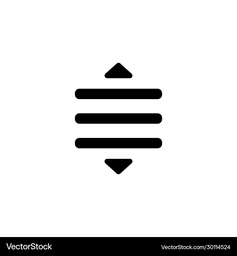 Drag reorder simple modern icon design Royalty Free Vector