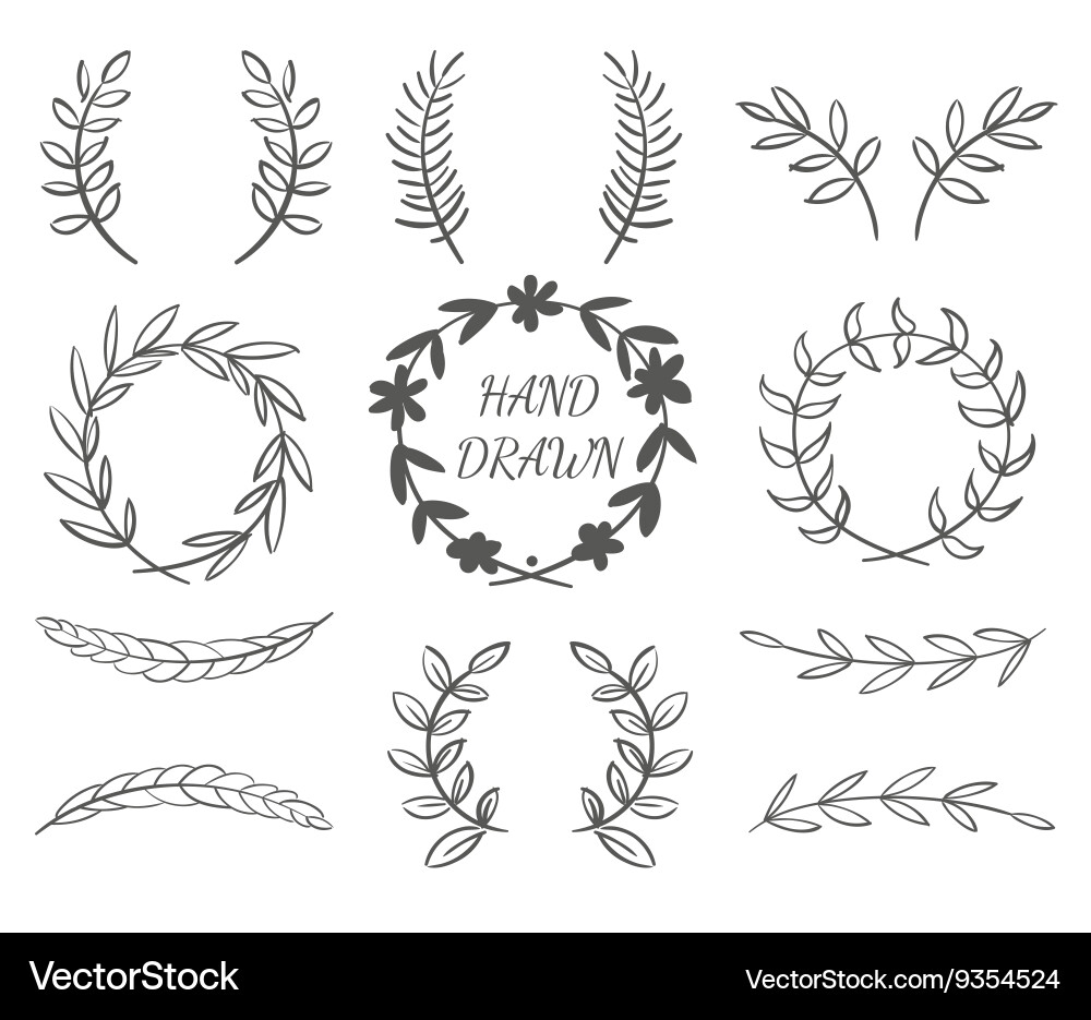Hand drawn borders Royalty Free Vector Image - VectorStock