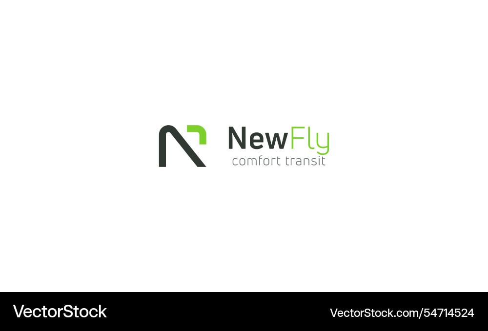 Letter n creative development minimal logo Vector Image