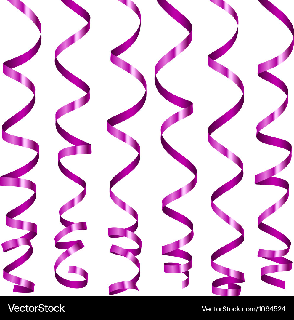Paper streamer Royalty Free Vector Image - VectorStock