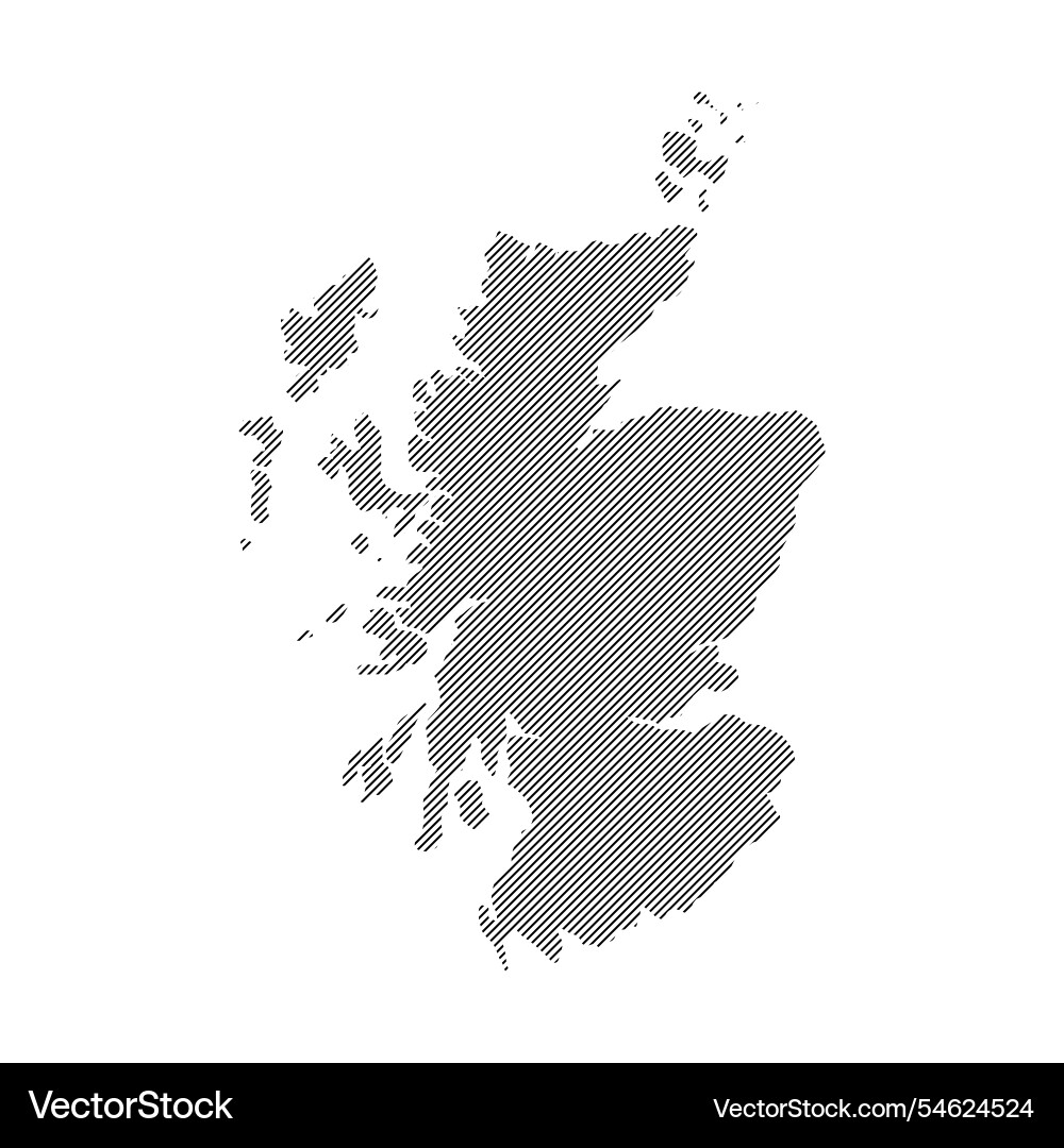 Scotland map icon Royalty Free Vector Image - VectorStock