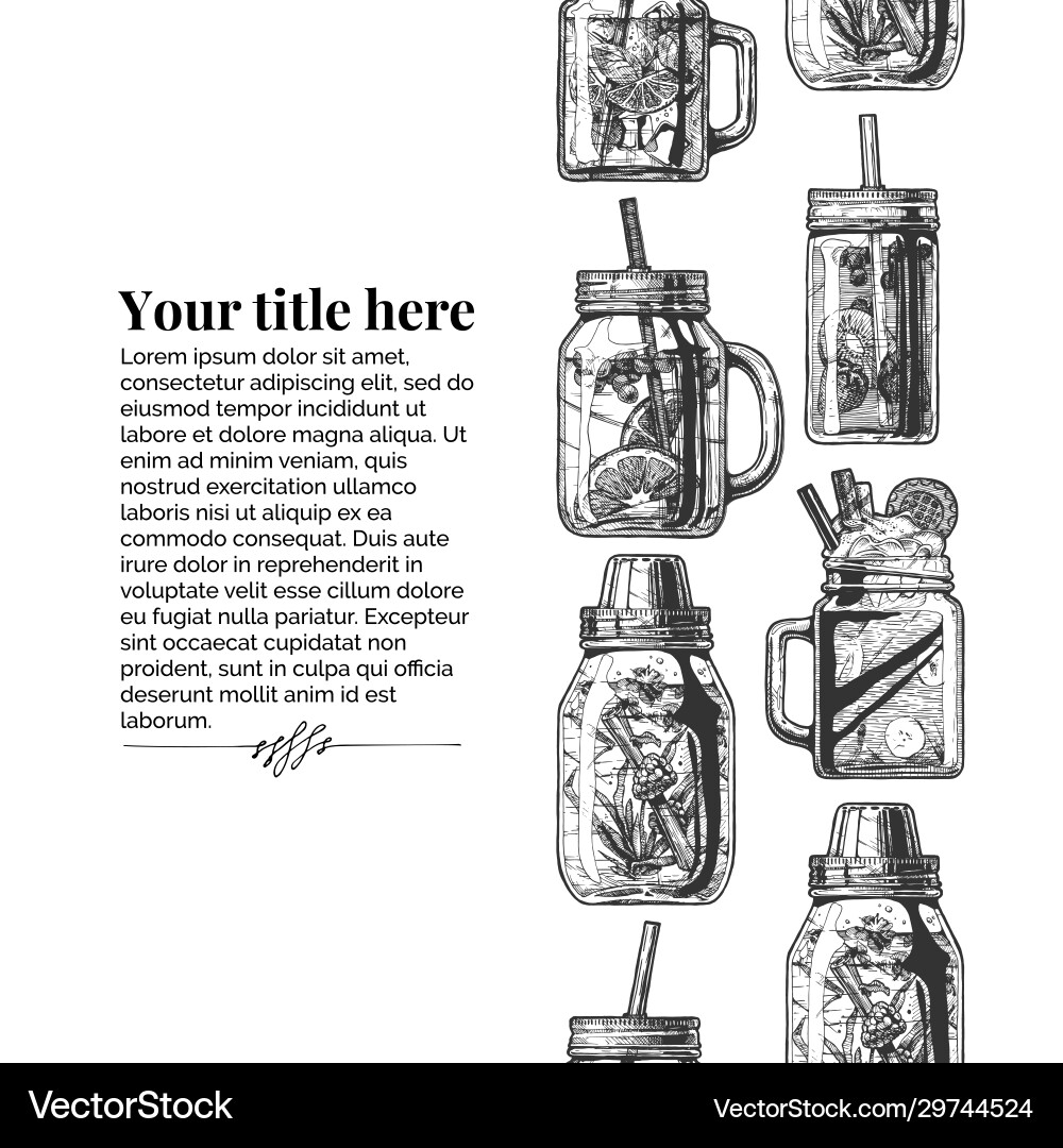 Printable Mason Jar Drawings Vintage Christmas Mason Jar Tags,