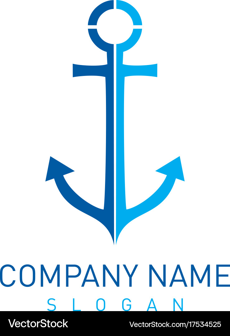 Anchor design Royalty Free Vector Image - VectorStock