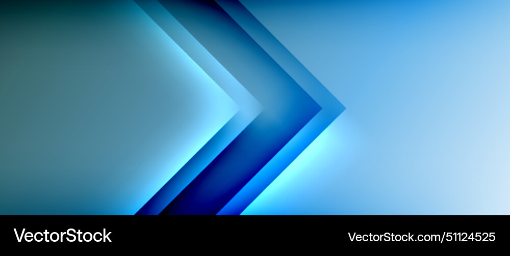 Electric blue arrow on sky background Royalty Free Vector