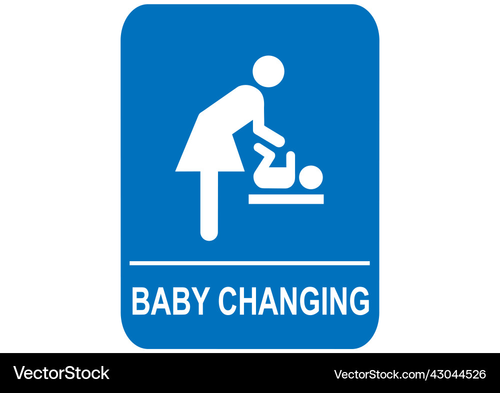 Baby changing room Royalty Free Vector Image - VectorStock