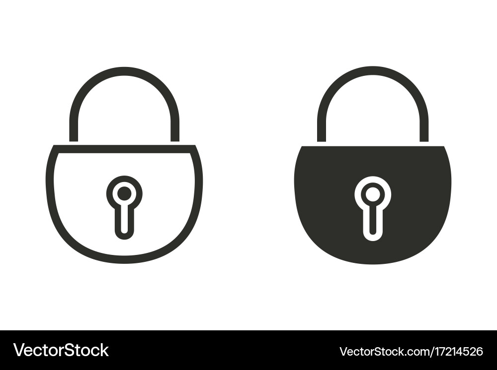 Lock icon Royalty Free Vector Image - VectorStock