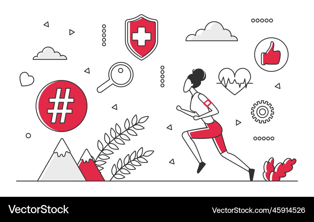 Professional sport athlete Royalty Free Vector Image