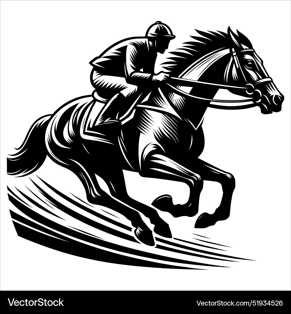 Running horse american flag Royalty Free Vector Image