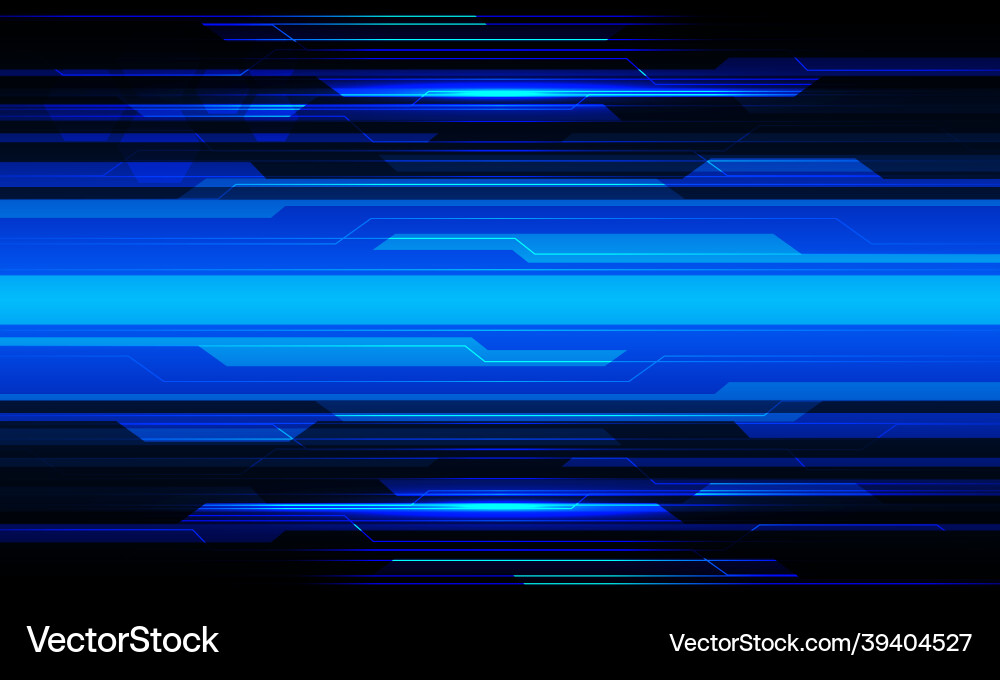 Abstract blue light cyber circuit geometric Vector Image
