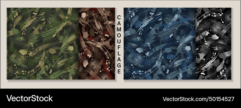 Abstract Camo Splatter Royalty Free Vector Image