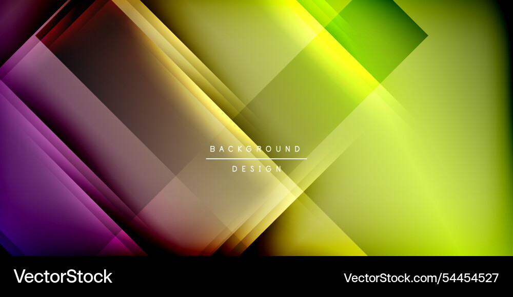 Expressive poster with shadow lines features Vector Image