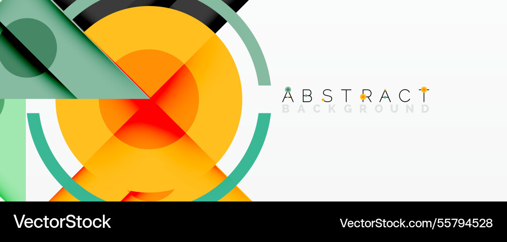 Abstract geometric composition with overlapping Vector Image