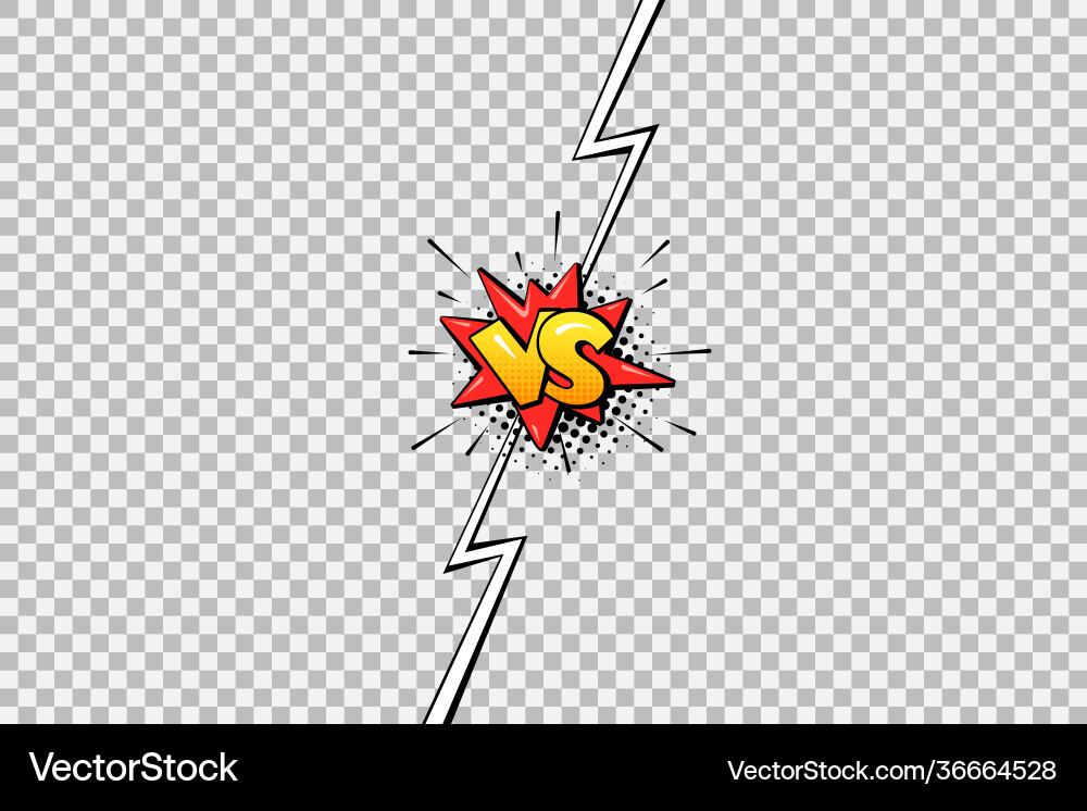 Cartoon comic book versus background Royalty Free Vector