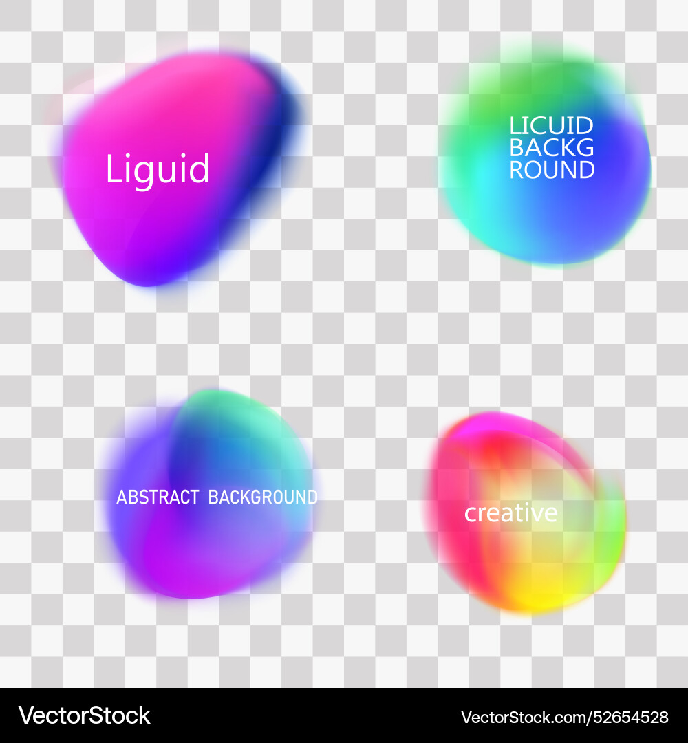 Gradient neon color sphere round holographic grad Vector Image