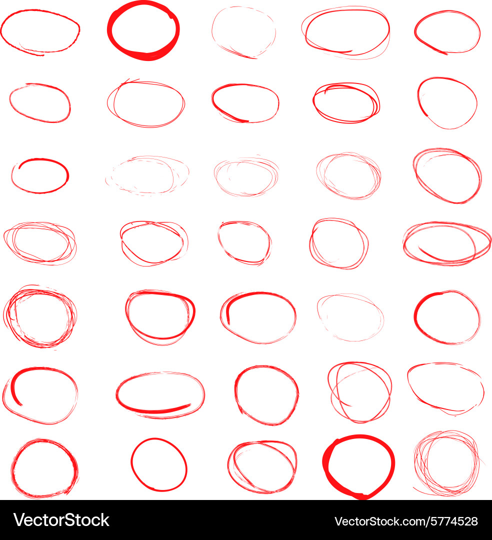 Red circle Royalty Free Vector Image - VectorStock