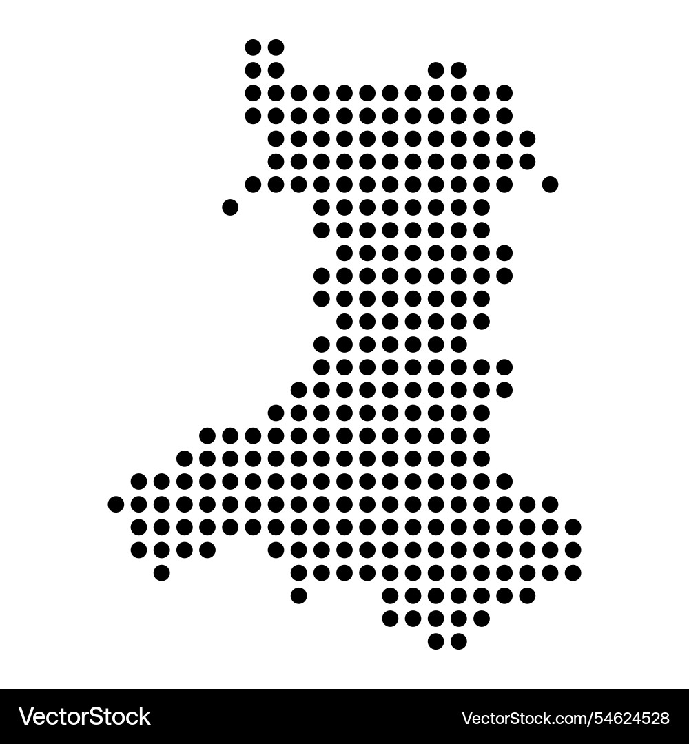 Wales map icon Royalty Free Vector Image - VectorStock