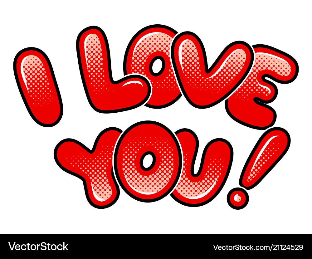 I Love You Word Sketches I LOVE YOU Square Art Prints – PosterGully