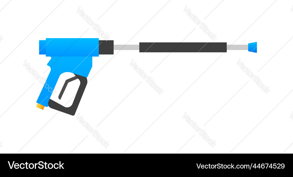 Pressure washing gun icon appliance Royalty Free Vector