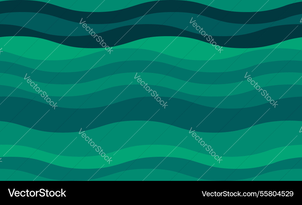 Serene teal wave pattern background perfect Vector Image