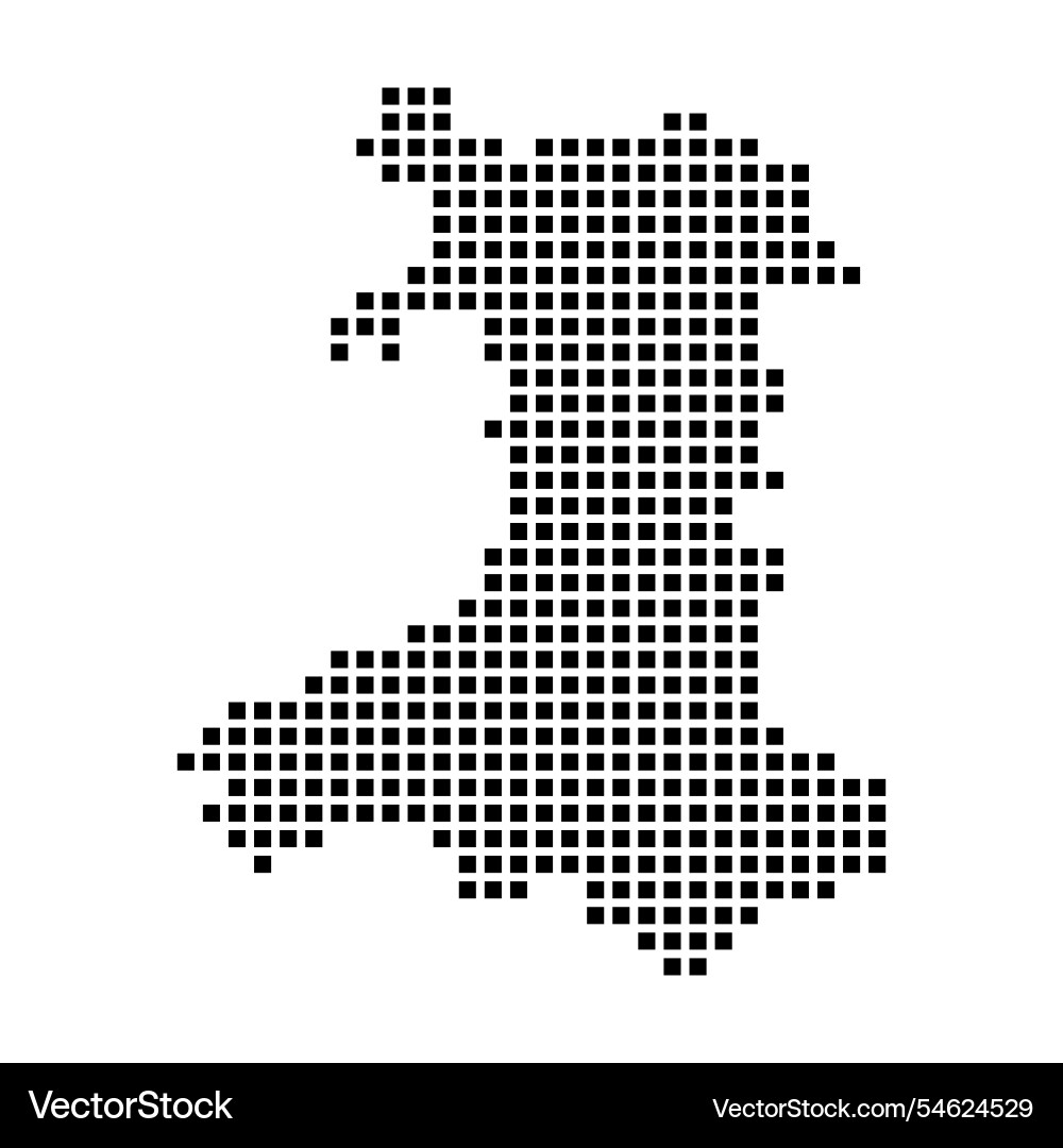 Wales map icon Royalty Free Vector Image - VectorStock
